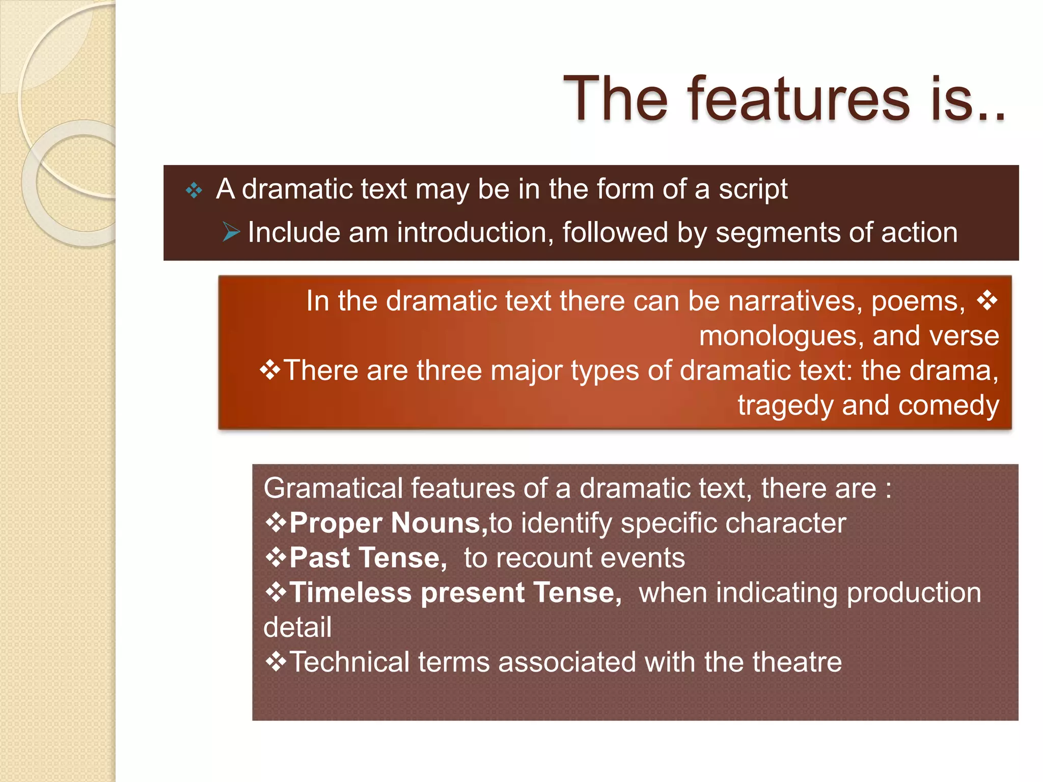 Dramatic text | PPTX