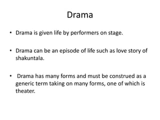 Dramatic theory of entertainment | PPT