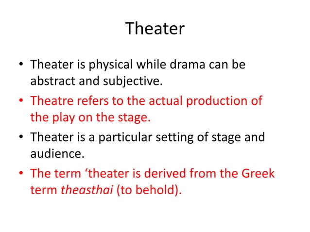 Dramatic theory of entertainment | PPT