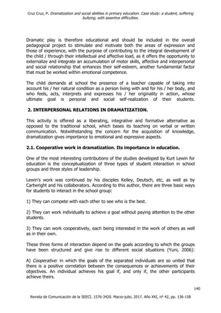 Dramatizacion y habiliddes sociales pag. 136 a 158 | PDF