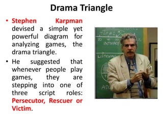 Drama triangle - Transactional Analysis | PPTX
