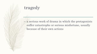 Drama Vocabulary for Romeo & Juliet | PPTX