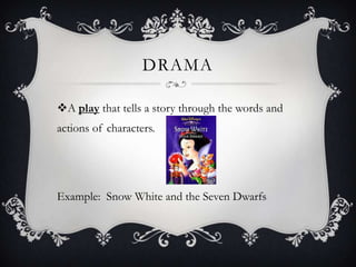 Drama vocabulary ppt and test | PPTX