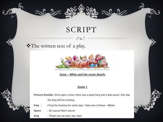 Drama vocabulary ppt and test | PPTX