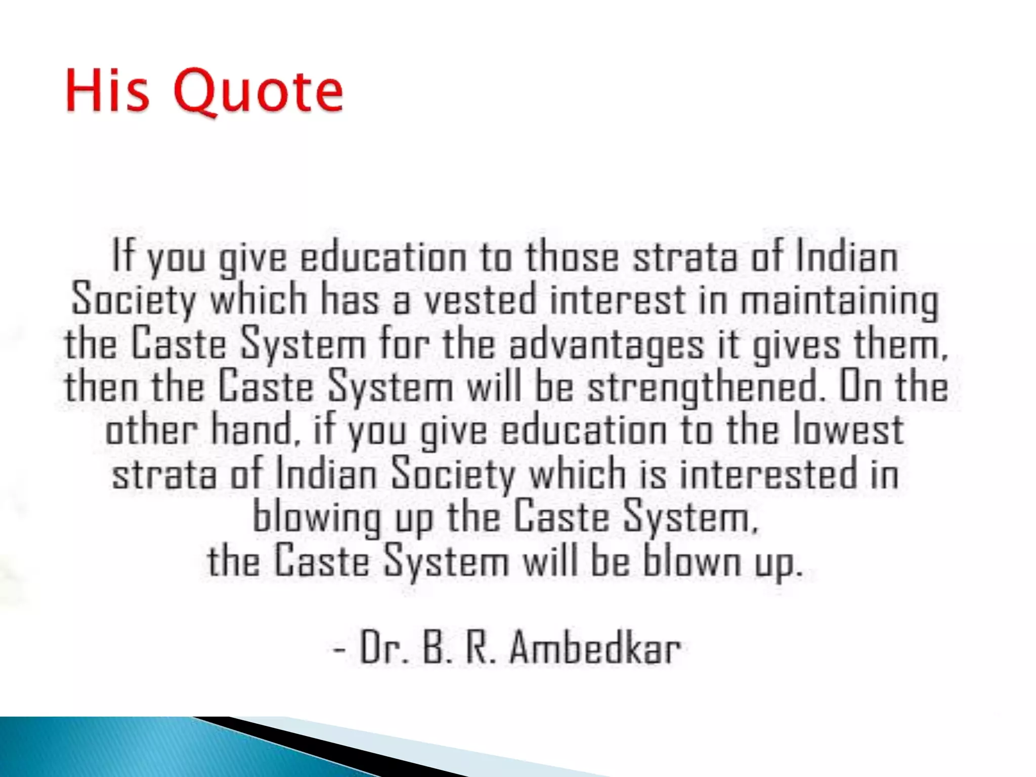 Dr ambedkar Philosophy- Educate, Agitate and Organize | PPTX