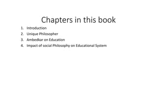 DR AMBEDKAR's THOUGHTS ON EDUCATION | PPTX