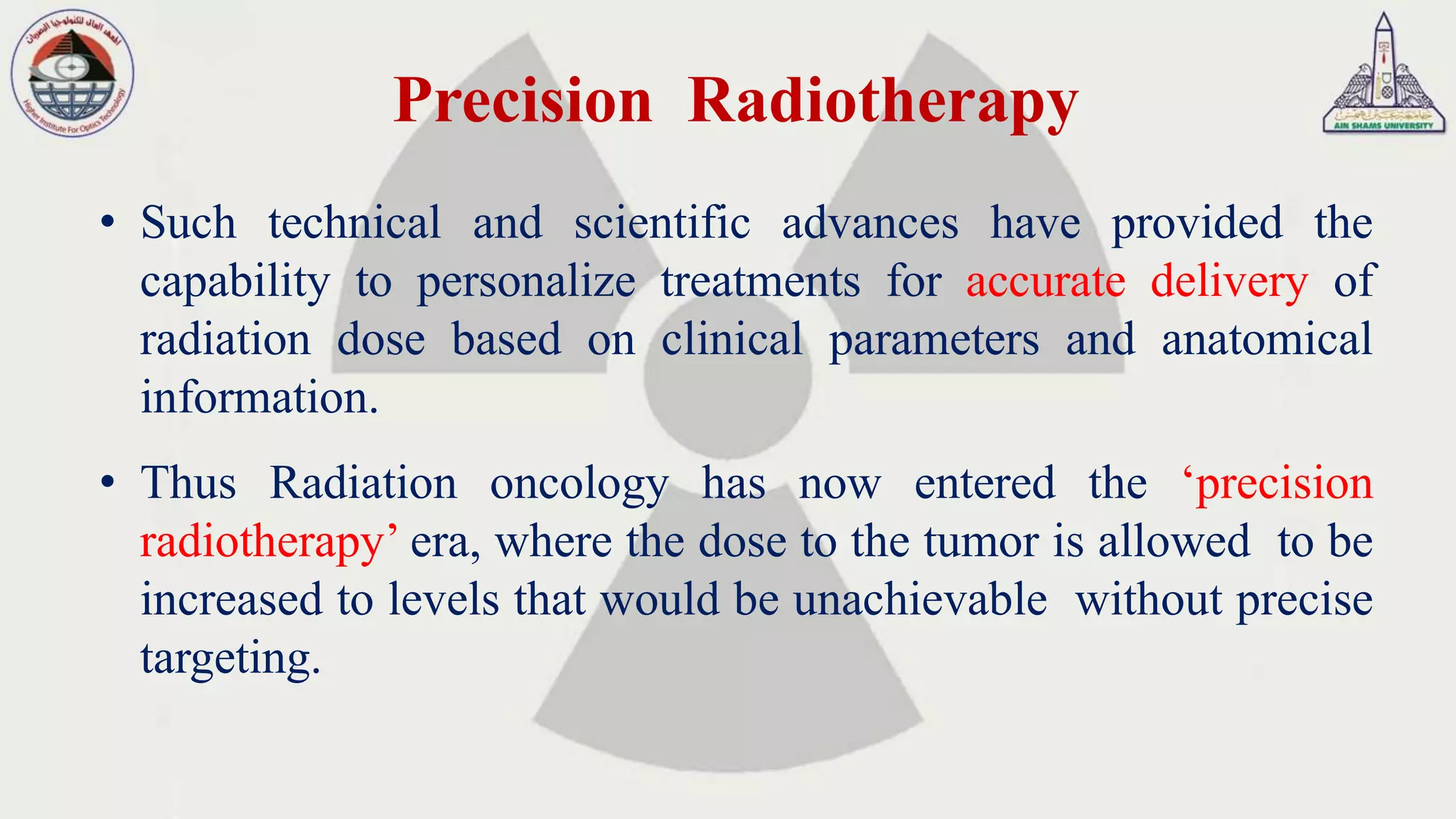 Radiobiological aspects of radiotherapy precision | PPT