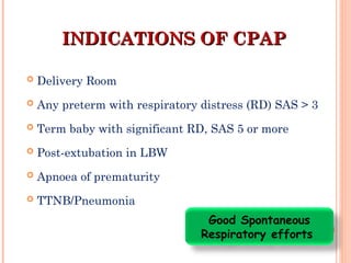 Non-invasive Ventilation (CPAP) in Newborns | PPT