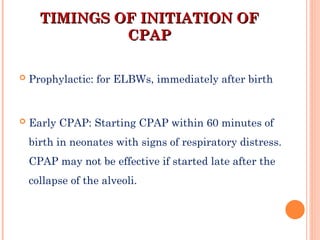 Non-invasive Ventilation (CPAP) in Newborns | PPT