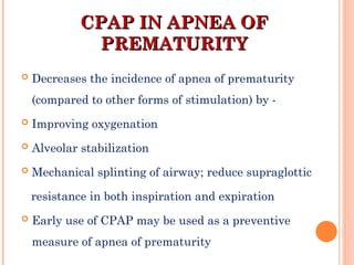 Non-invasive Ventilation (CPAP) in Newborns | PPT