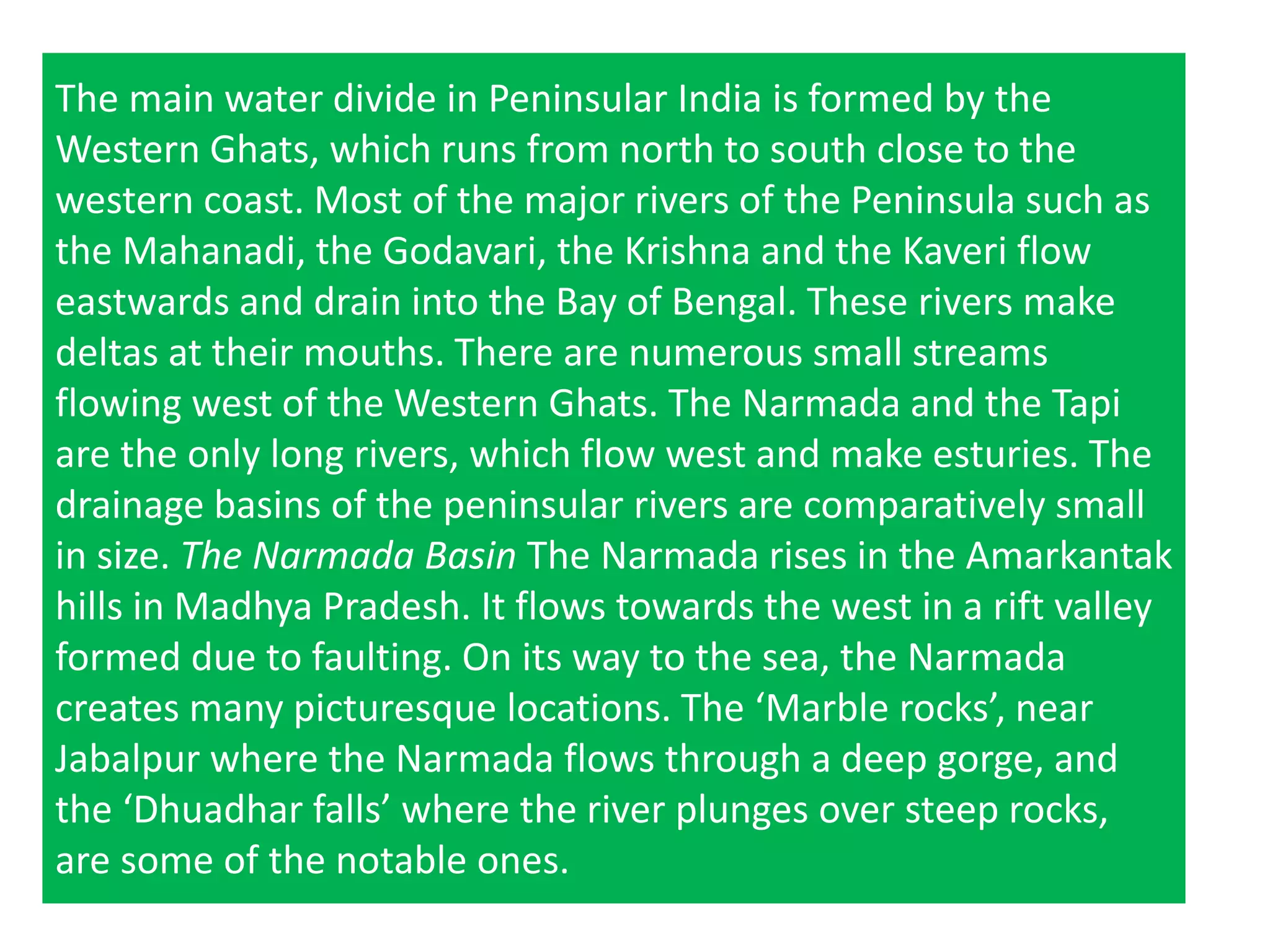 dranage of india.pptx | Asia Travel | Travel Locations