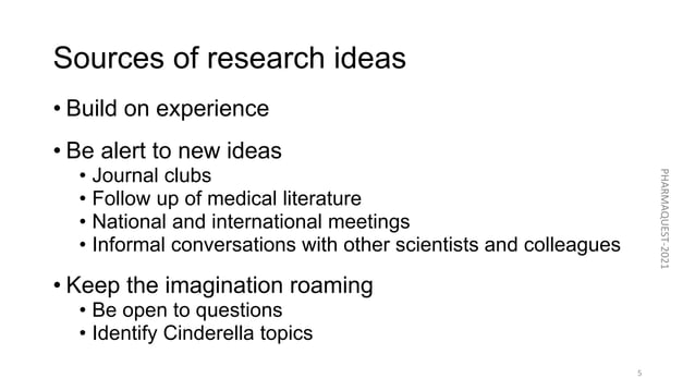 Research idea and execution | PPT