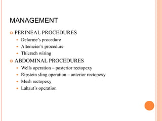 Dr Anisha Rectal prolapse.pptx