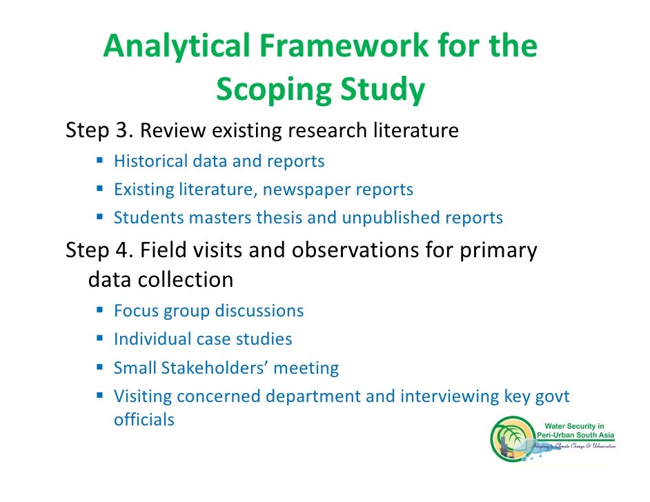 Scoping Study_Dr. Anjal Prakash