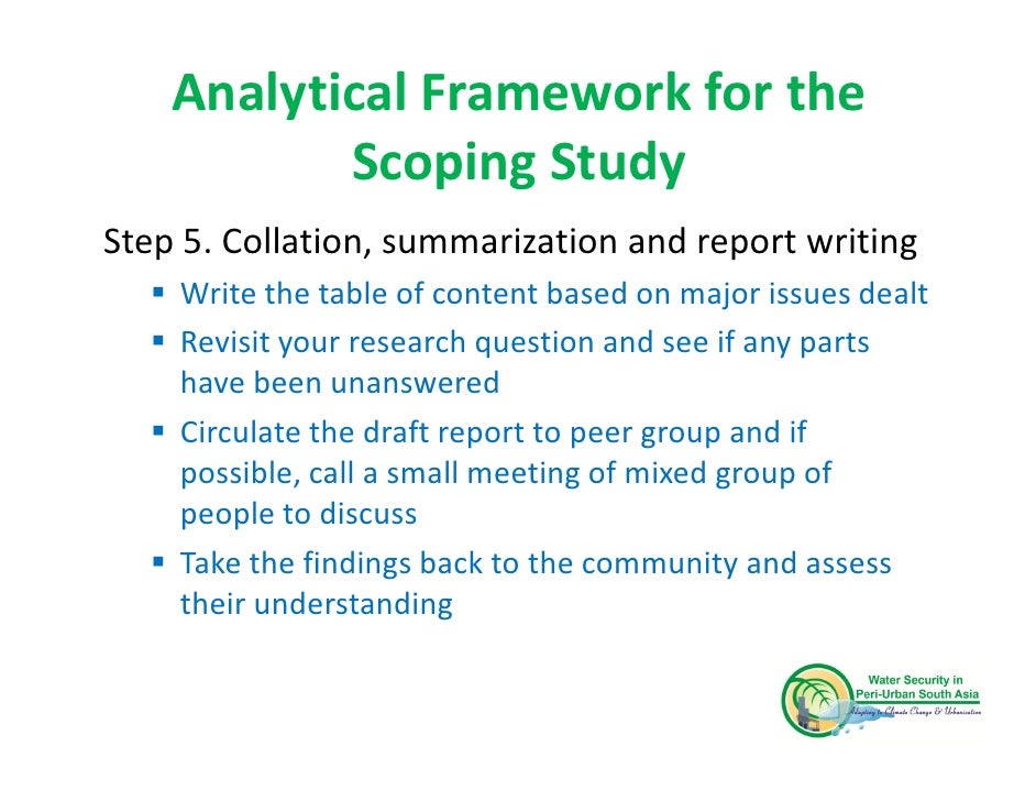 Scoping Study_Dr. Anjal Prakash