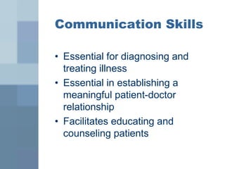 AETCOM PATIENT DOCTOR COMMUNICATION LECTURE. | PPT