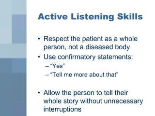 AETCOM PATIENT DOCTOR COMMUNICATION LECTURE. | PPT