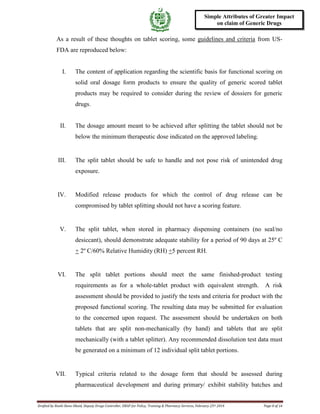 Draft Guidance on Physical Attributes of Tabs & Caps | PDF