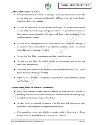 Drug Safety Alert 7 PPIs | PDF