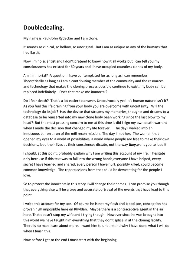 Double Dealing Chapter 1 | PDF