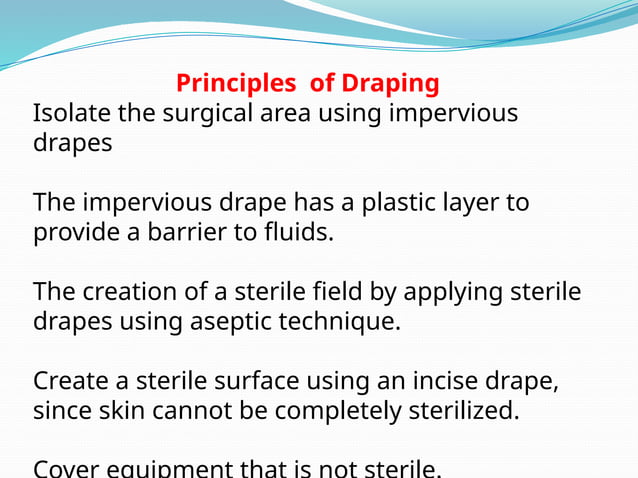 Draping of a surgical patient.pptx....... | PPT