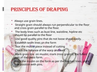 draping principles and rules alteration, | PPTX