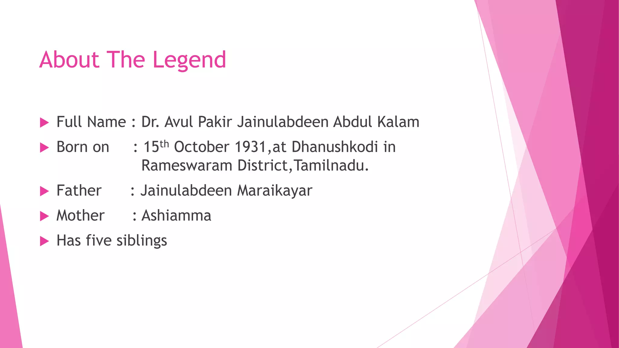 Dr APJ Abdul Kalam | PPTX