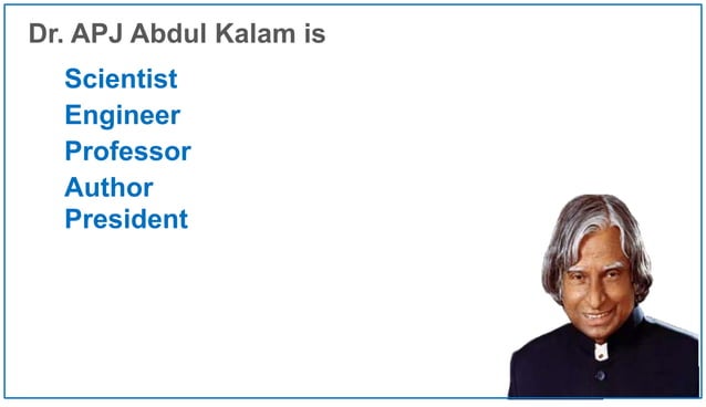 DR. APJ Abdul Kalam Introduction | PPTX | Religion & Spirituality