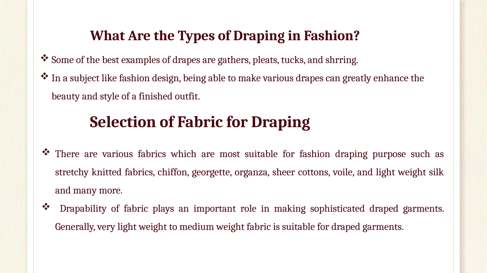 drapping for fashion design student material class one.pptx