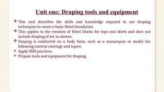 drapping for fashion design student material class one.pptx