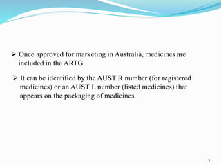 Therapeutics goods administration & Row Countries | PPTX
