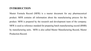 Master formula generation and maintenance | PPT