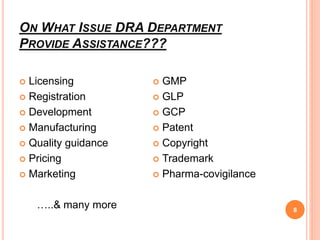 Drug Regulatory Affairs (DRA) | PPTX