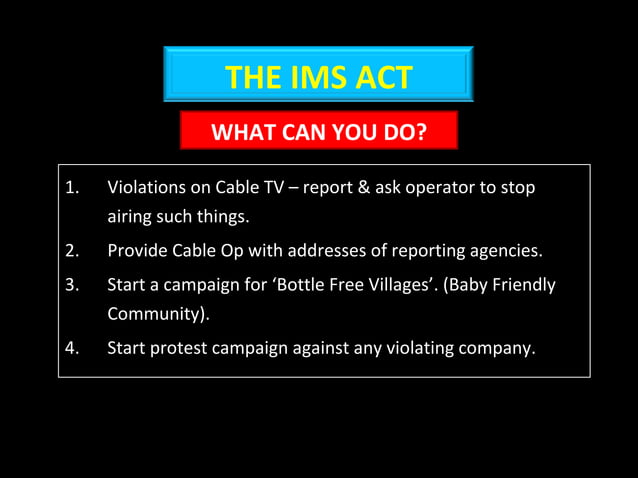 IMS ACT 92 MODIFIED IN2003 | PPT | Parenting Babies and Toddlers ...