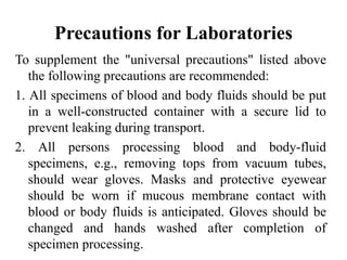 universal precautions | PPTX