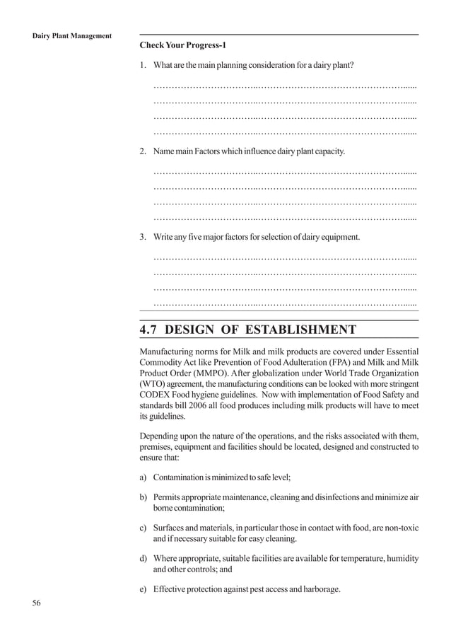 Diary plant design and fabrication .pdf | Agriculture | Industries