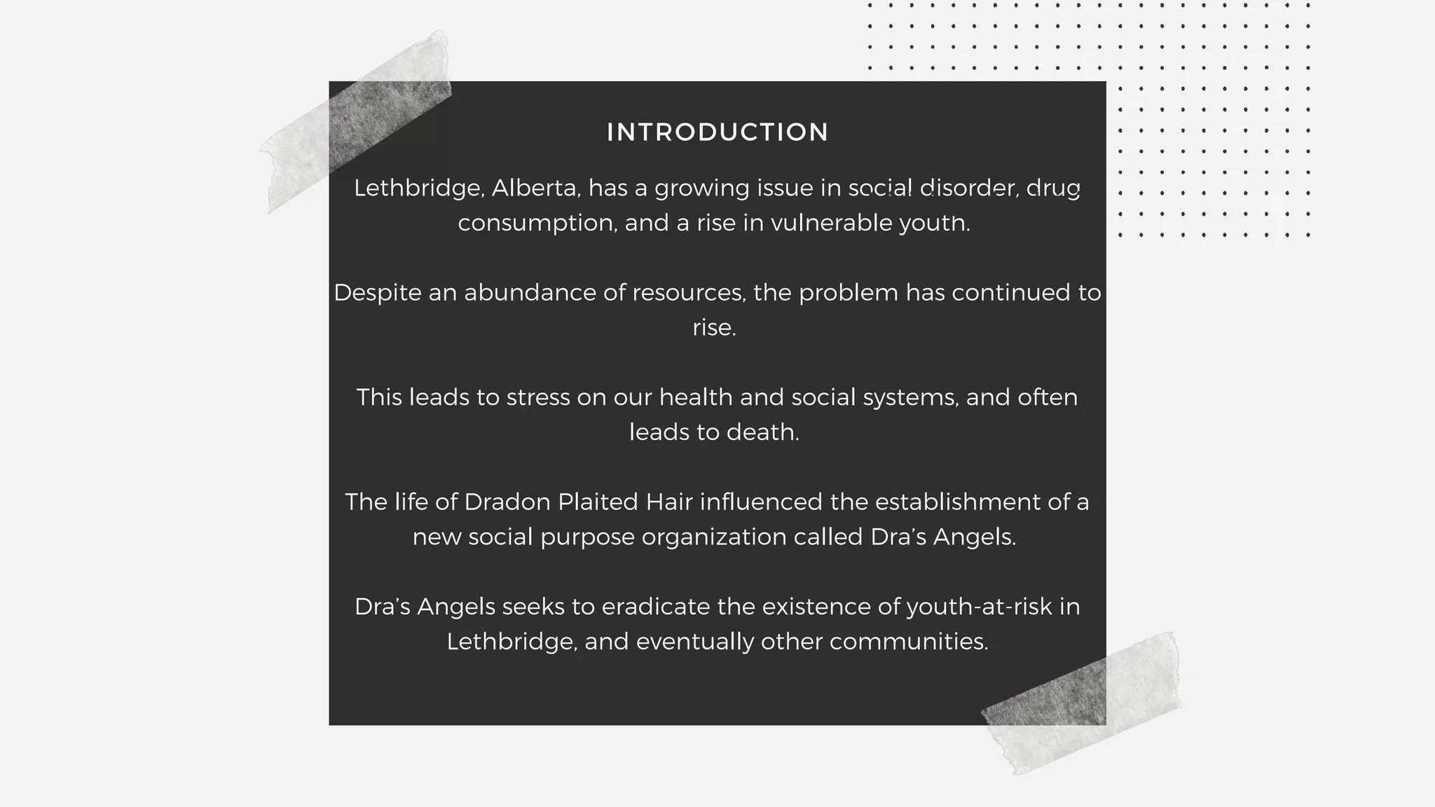 Dra's Angels: Social Impact Pitch Deck | PDF