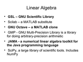 Some examples of Open Source computational tools for researchers | PPT