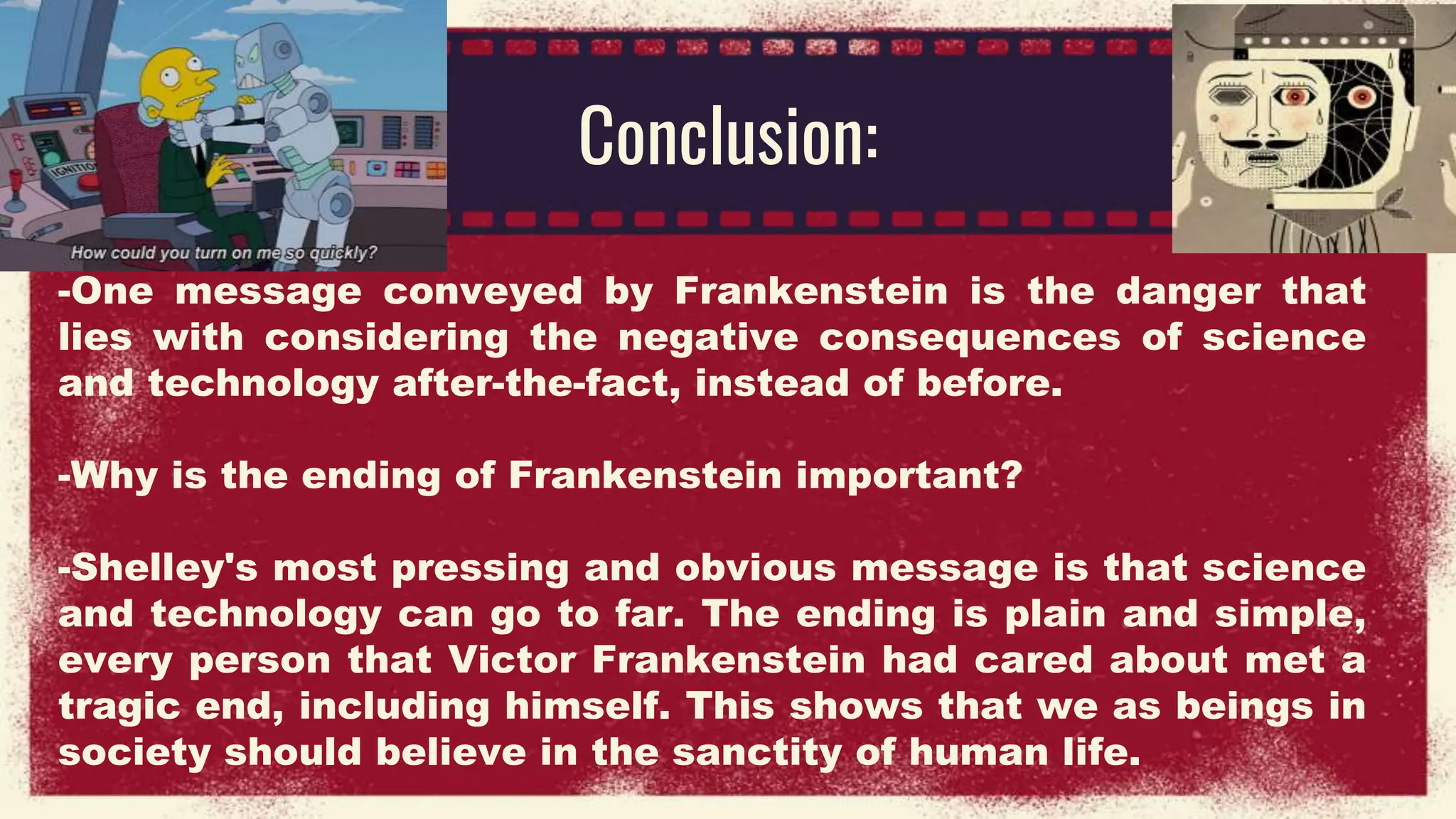 Comparison of "Frankenstein" and Science fiction Film "I Robot" .pptx