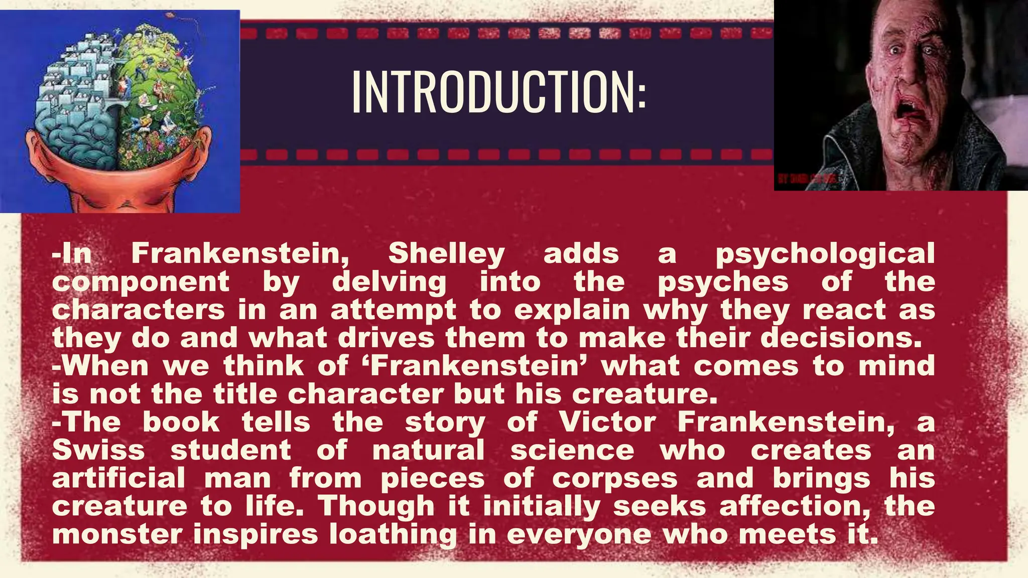 Comparison of "Frankenstein" and Science fiction Film "I Robot" .pptx