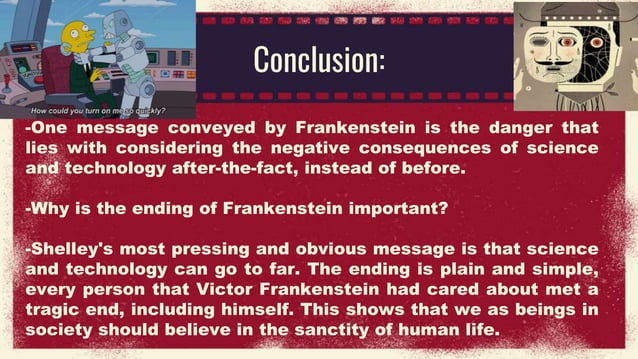 Comparison of "Frankenstein" and Science fiction Film "I Robot" .pptx