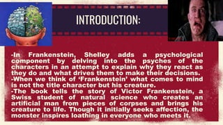 Comparison of "Frankenstein" and Science fiction Film "I Robot" .pptx