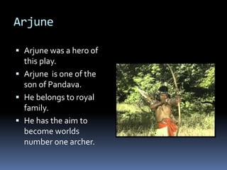 character of Eklavya and Arjun | PPTX