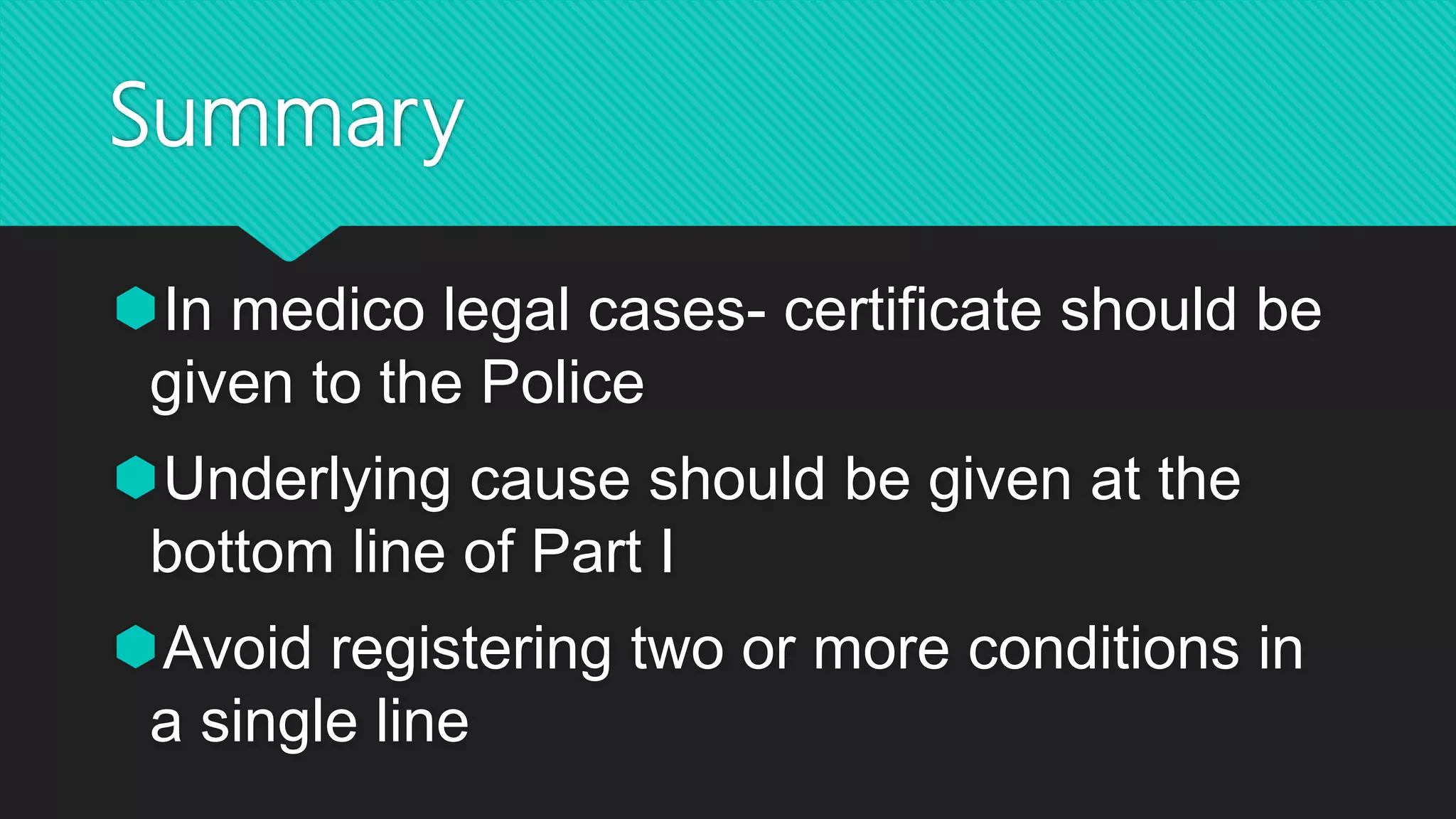 MCCD - Medical Certification of Cause of Death | PPTX