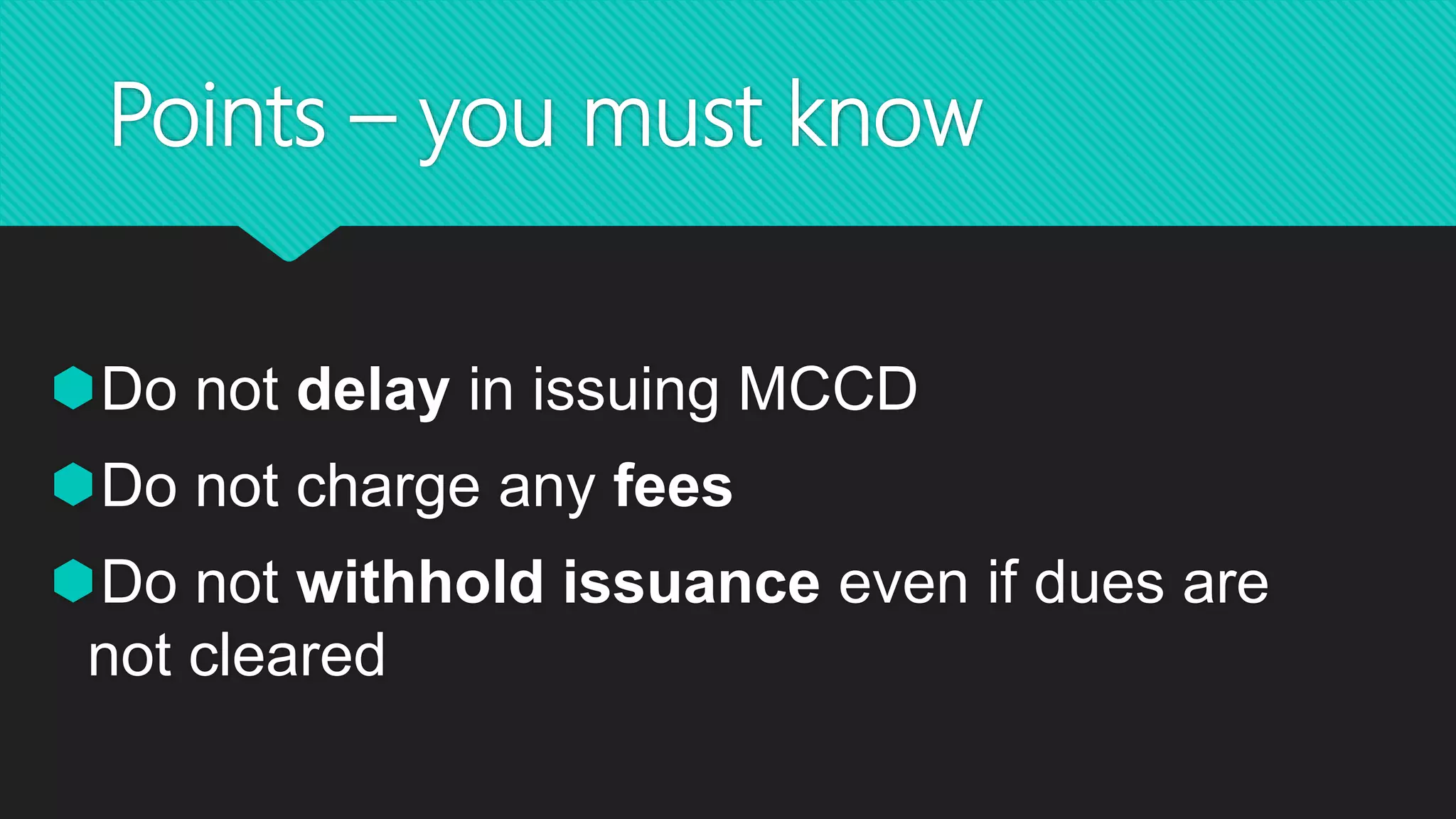 MCCD - Medical Certification of Cause of Death | PPTX