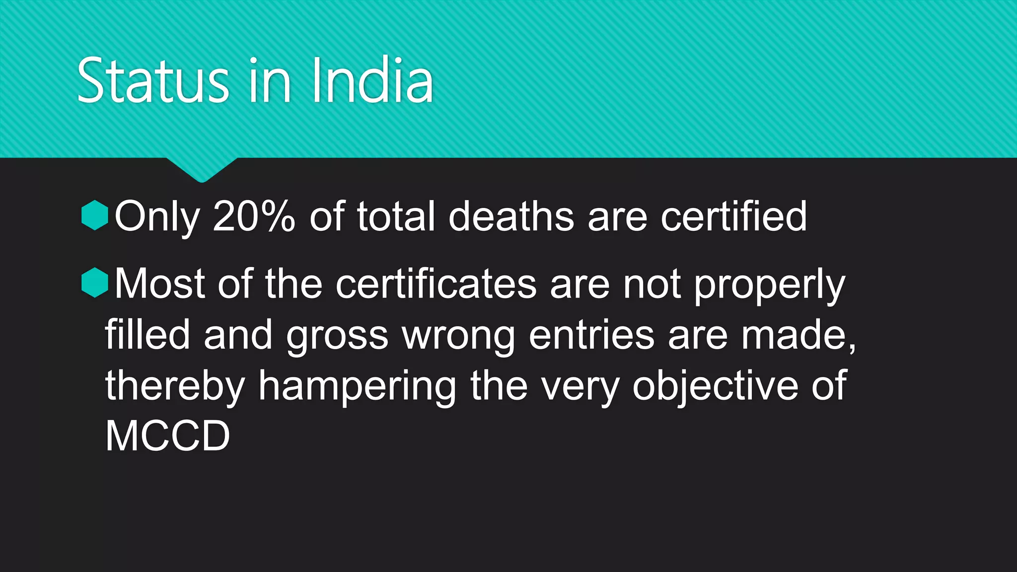 MCCD - Medical Certification of Cause of Death | PPTX