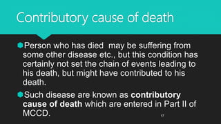 MCCD - Medical Certification of Cause of Death | PPTX