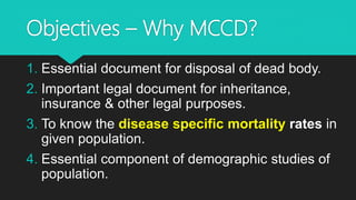 MCCD - Medical Certification of Cause of Death | PPTX