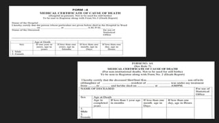 MCCD - Medical Certification of Cause of Death | PPTX