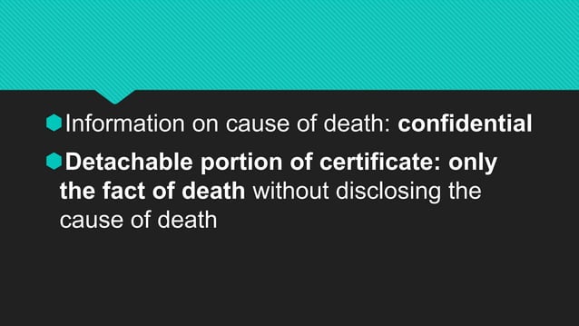 MCCD - Medical Certification of Cause of Death | PPTX
